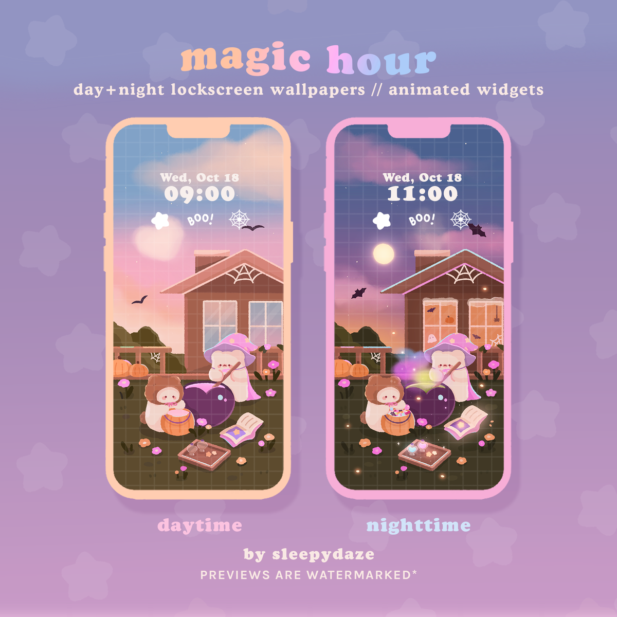Magic Hour 🔮 Lockscreen Wallpaper + Animated Widgets Pack – sleepydaze